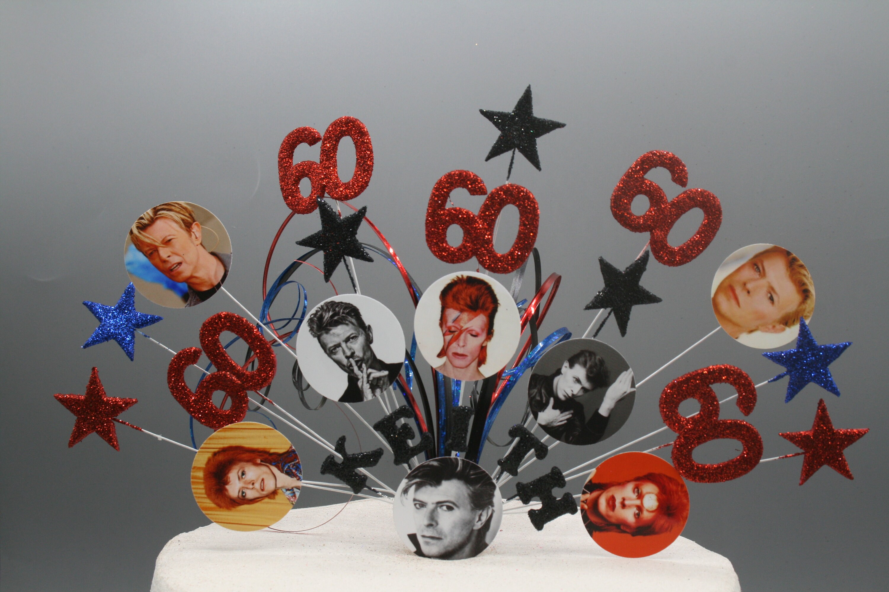 David Bowie Cake Topper Cake Decoration Cake Spray Birthday - Etsy