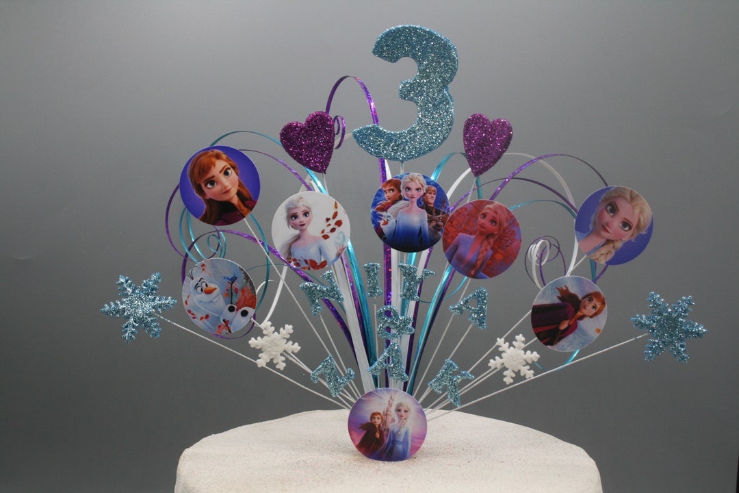 Frozen Elsa Anna Cake Topper Cake Decoration Cake Spray Birthday ...