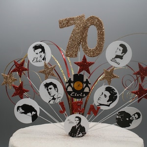 Elvis Cake Topper Cake Decoration Cake Spray Birthday Starburst ...