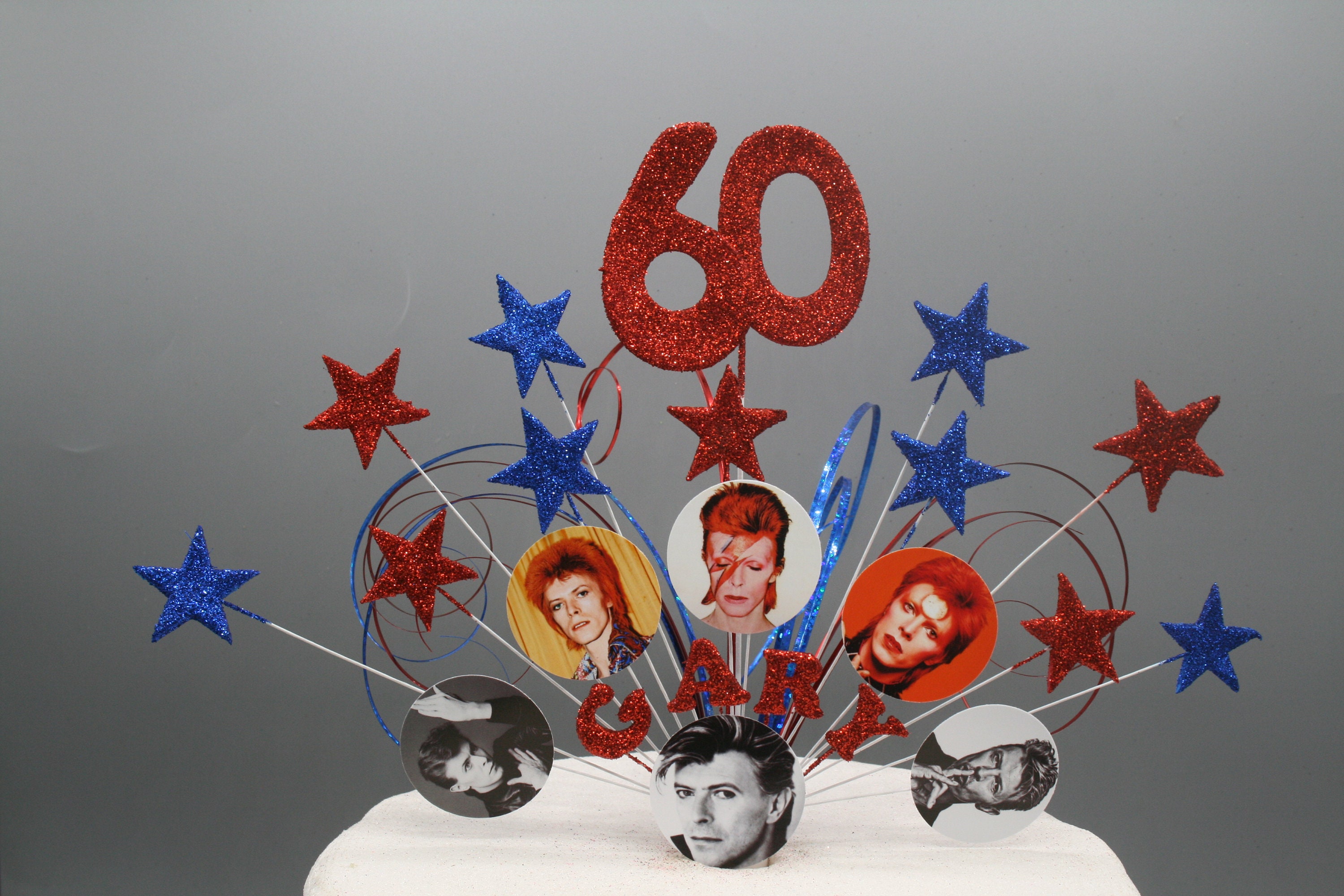 David Bowie Cake Topper Cake Decoration Cake Spray Birthday - Etsy