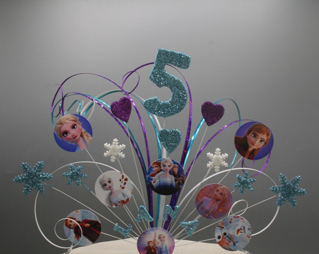 Frozen Elsa Anna Cake Topper Cake Decoration Cake Spray Birthday ...