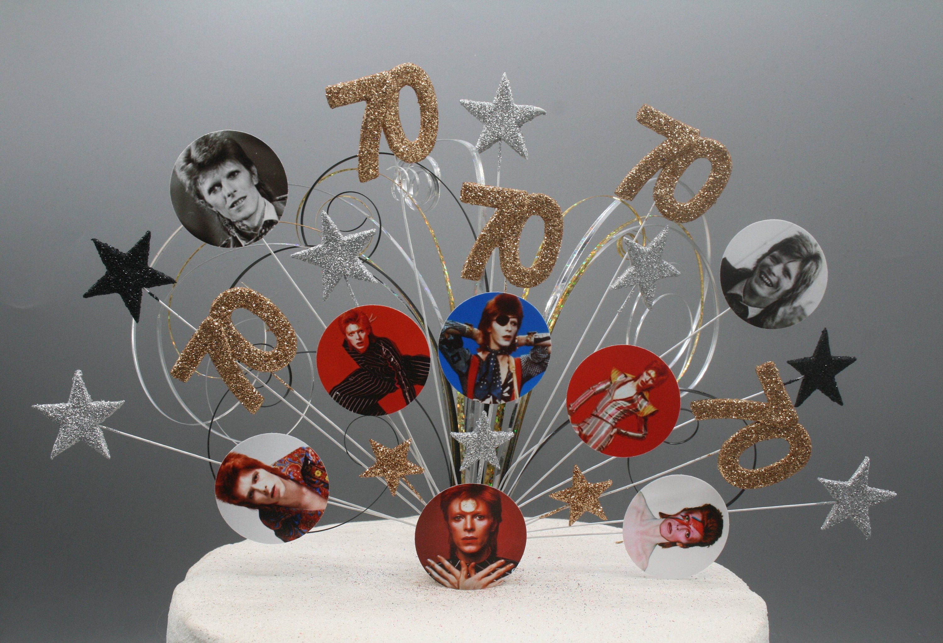 David Bowie Cake Topper Cake Decoration Cake Spray Birthday - Etsy