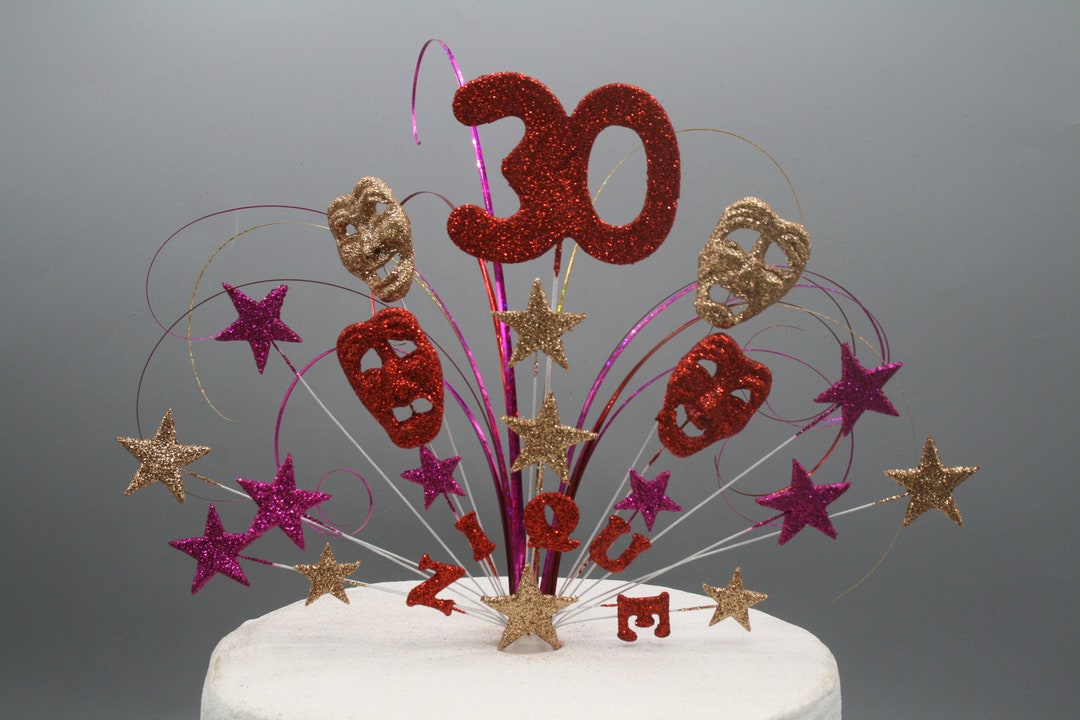 Drama Theatre Movie Cake Topper Cake Decoration Cake Spray Birthday ...