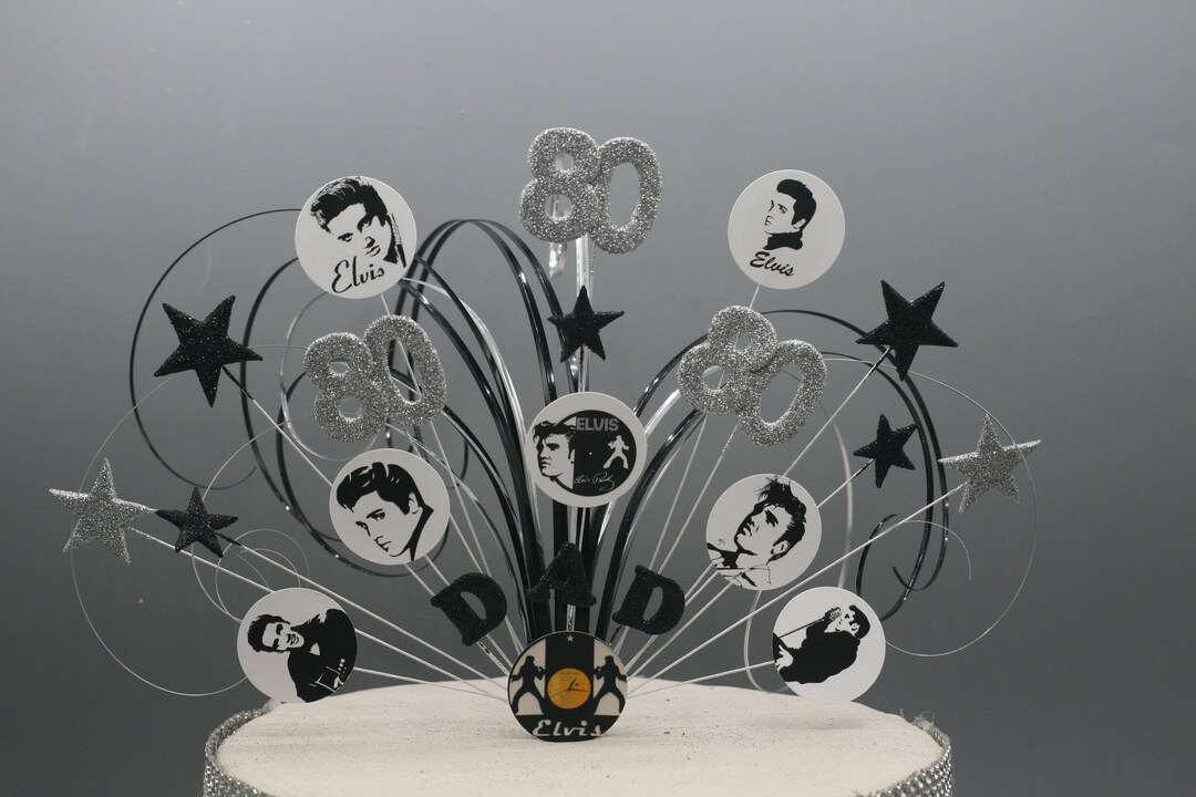 Elvis Cake Topper Cake Decoration Cake Spray Birthday Starburst ...