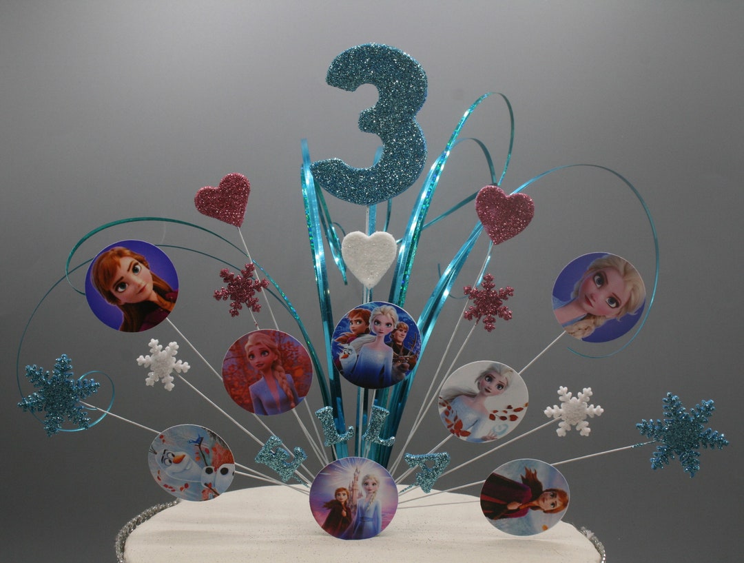 Frozen Elsa Anna Cake Topper Cake Decoration Cake Spray Birthday ...