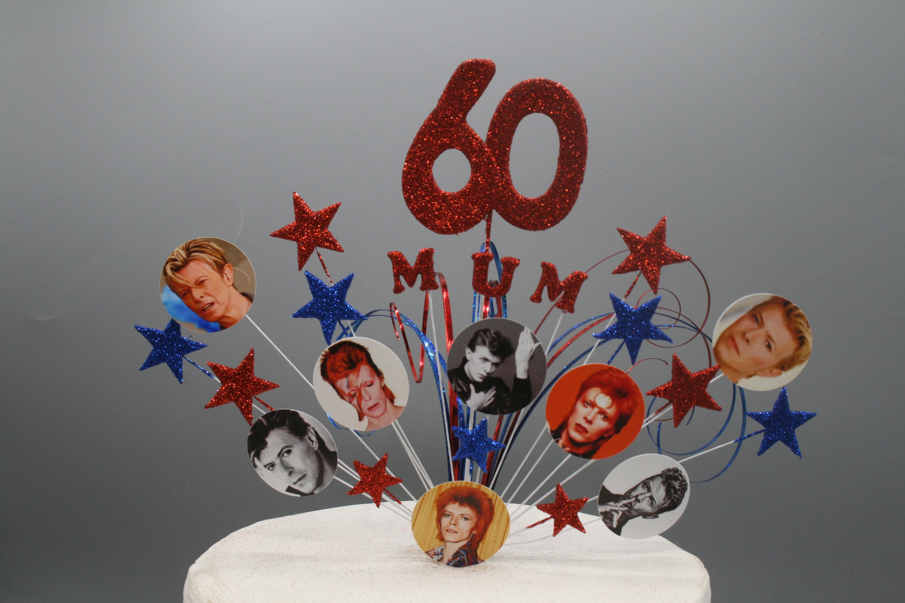 David Bowie Cake Topper Cake Decoration Cake Spray Birthday - Etsy