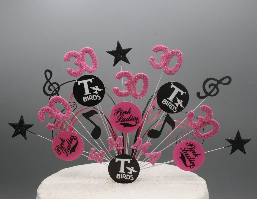 Grease Cake Topper Cake Decoration Cake Spray Birthday - Etsy