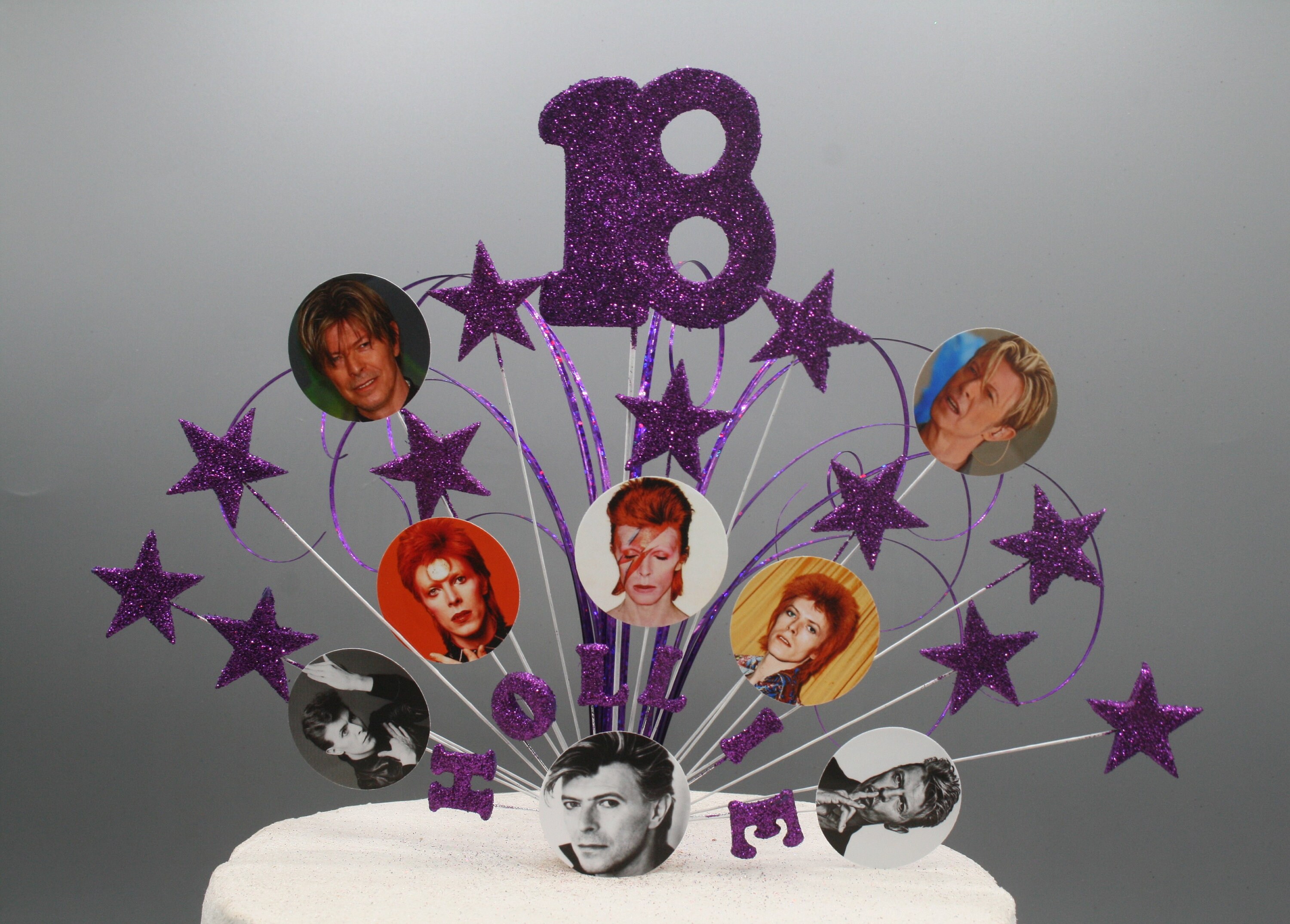 David Bowie Cake Topper Cake Decoration Cake Spray Birthday - Etsy