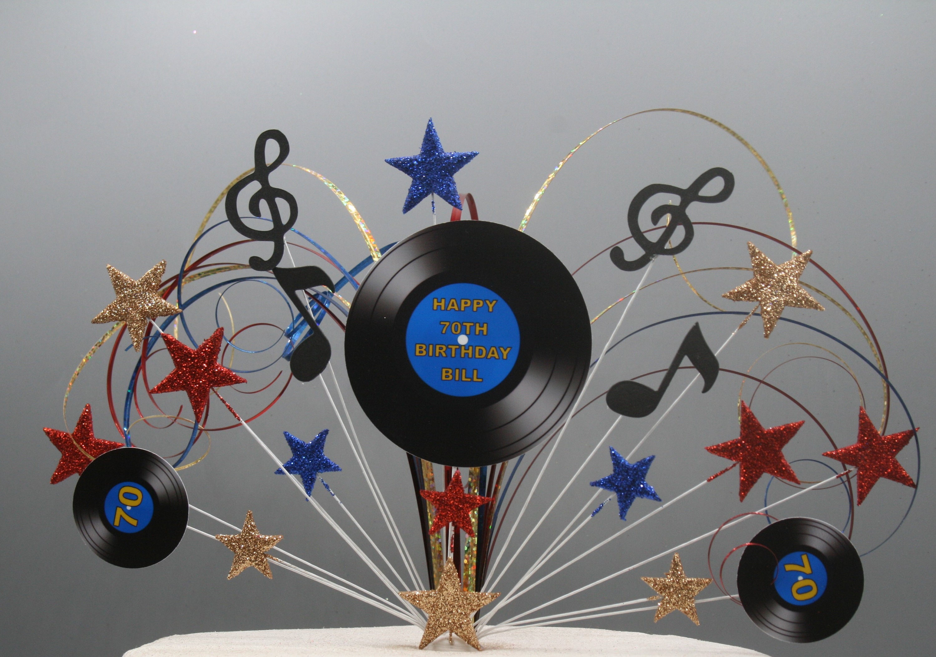 Music Musical Vinyl Cake Topper Cake Decoration Cake Spray - Etsy