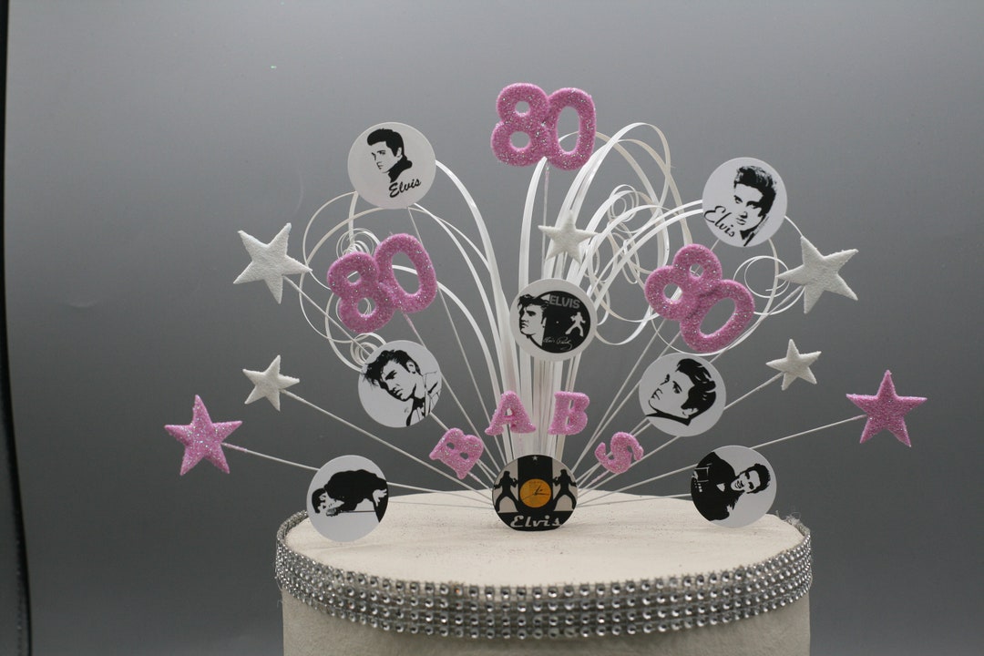 Elvis Cake Topper Cake Decoration Cake Spray Birthday Starburst ...