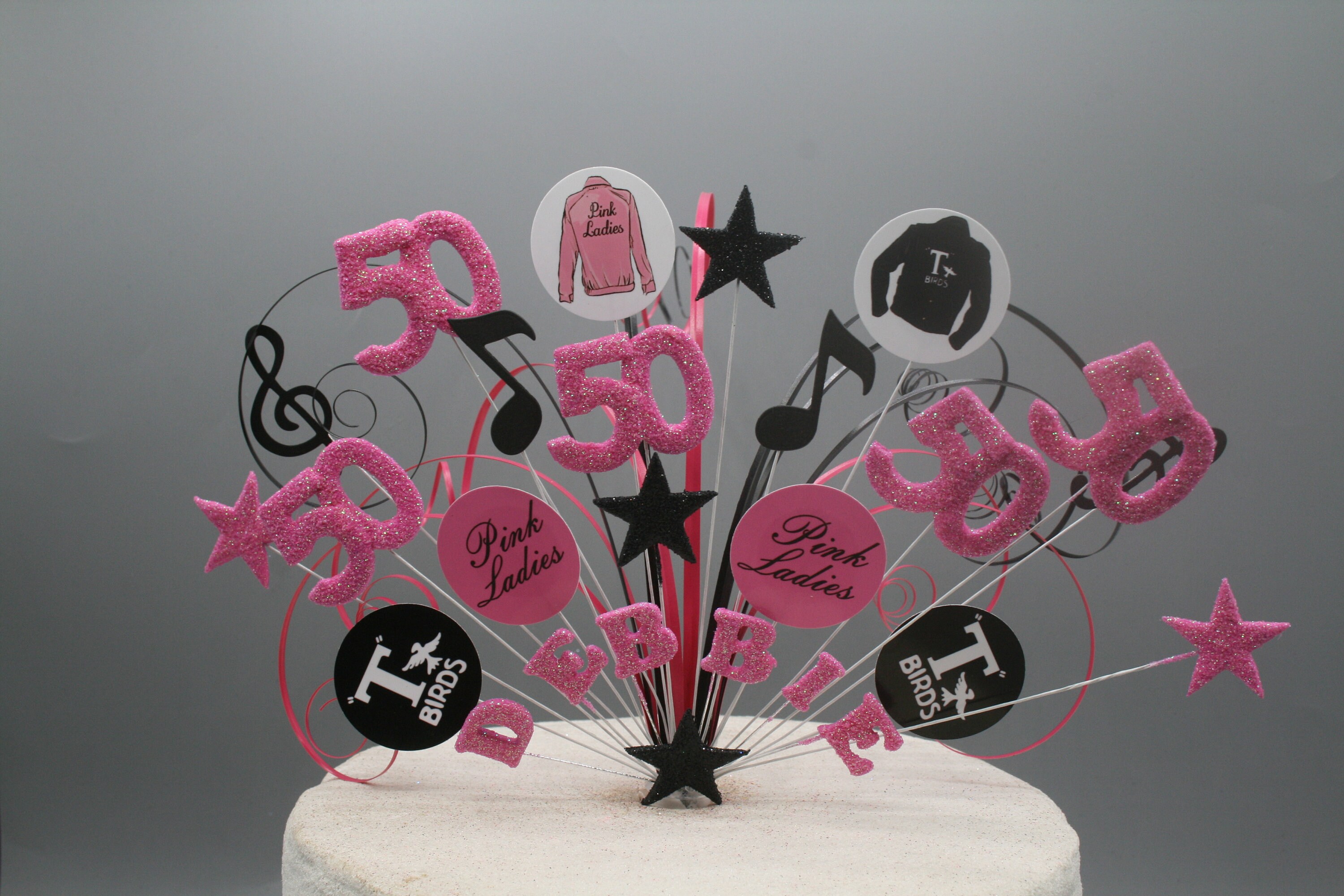 Grease Cake Topper Cake Decoration Cake Spray Birthday - Etsy