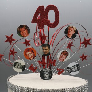 David Bowie Cake Topper Cake Decoration Cake Spray Birthday Starburst ...