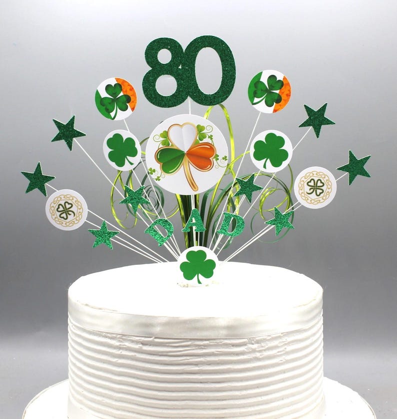 Irish Shamrock Cake Topper Cake Decoration Cake Spray Birthday ...