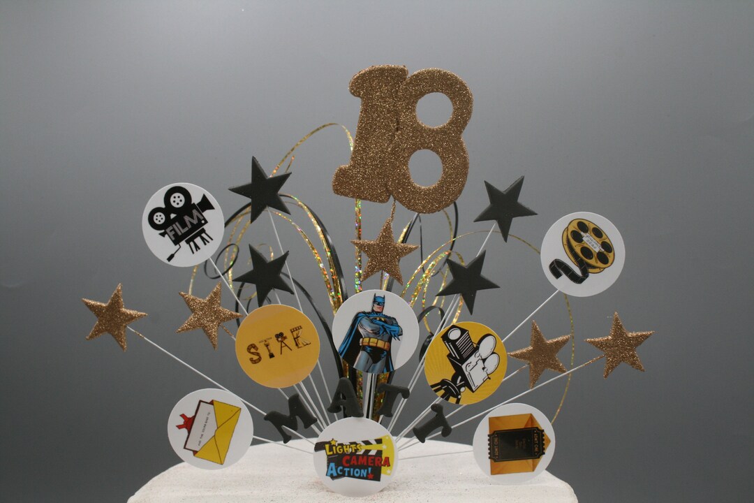 Drama Theatre Movie Cake Topper Cake Decoration Cake Spray Birthday ...