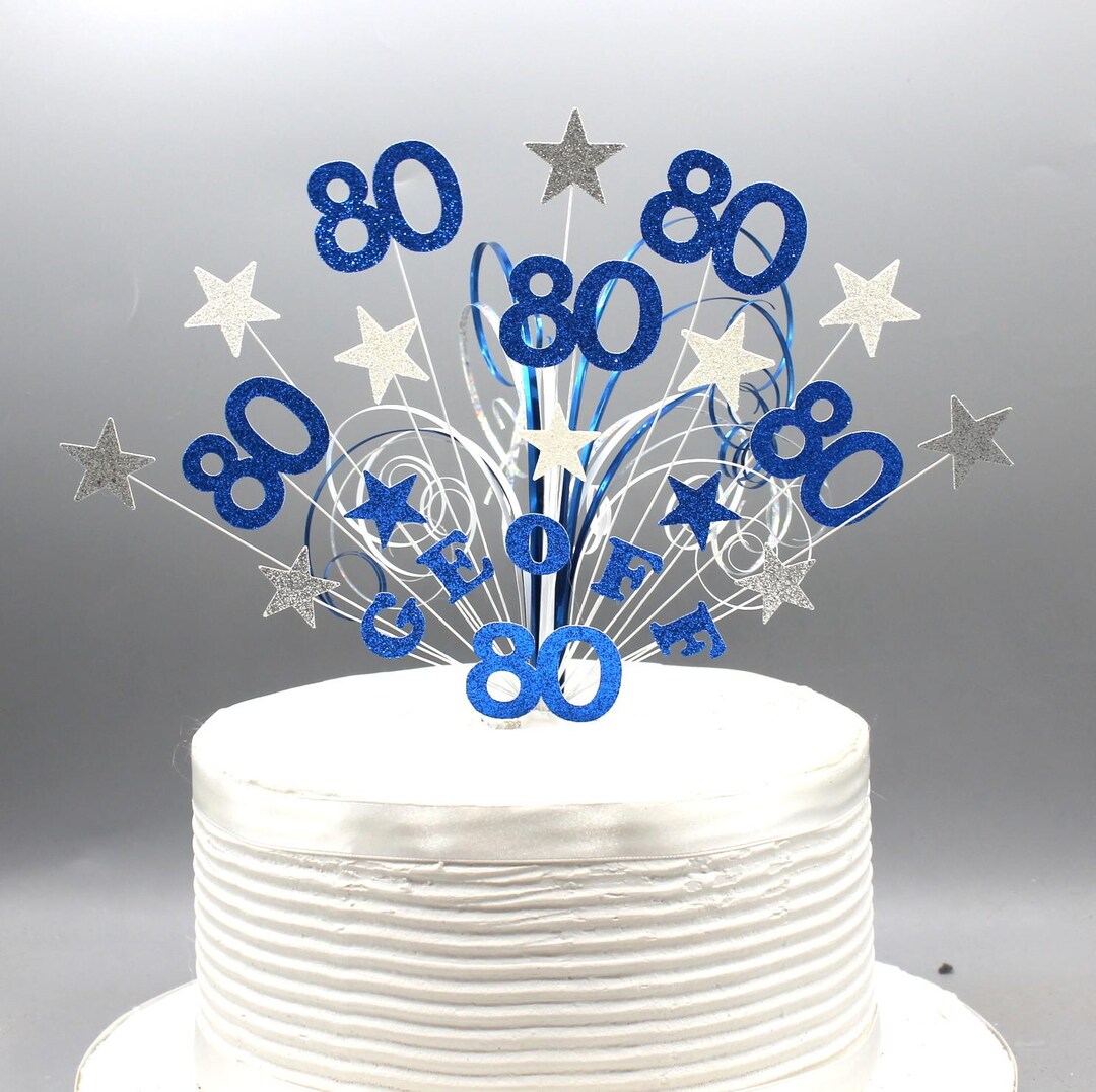 Cake Topper Birthday Party Table Centre Piece 18th 21st 30th 40th 50th ...