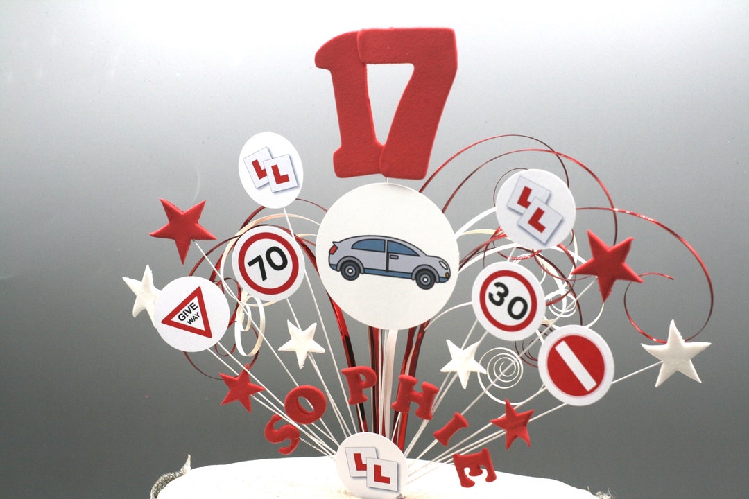 Learner Driver Cake Topper Cake Decoration Cake Spray Birthday ...