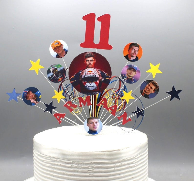 Formula 1 F1 Cake Topper Lando Charles Carlos Kimi Oscar Lewis ...