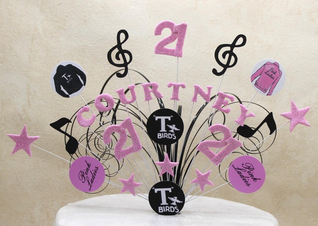 Grease Cake Topper Cake Decoration Cake Spray Birthday Starburst ...