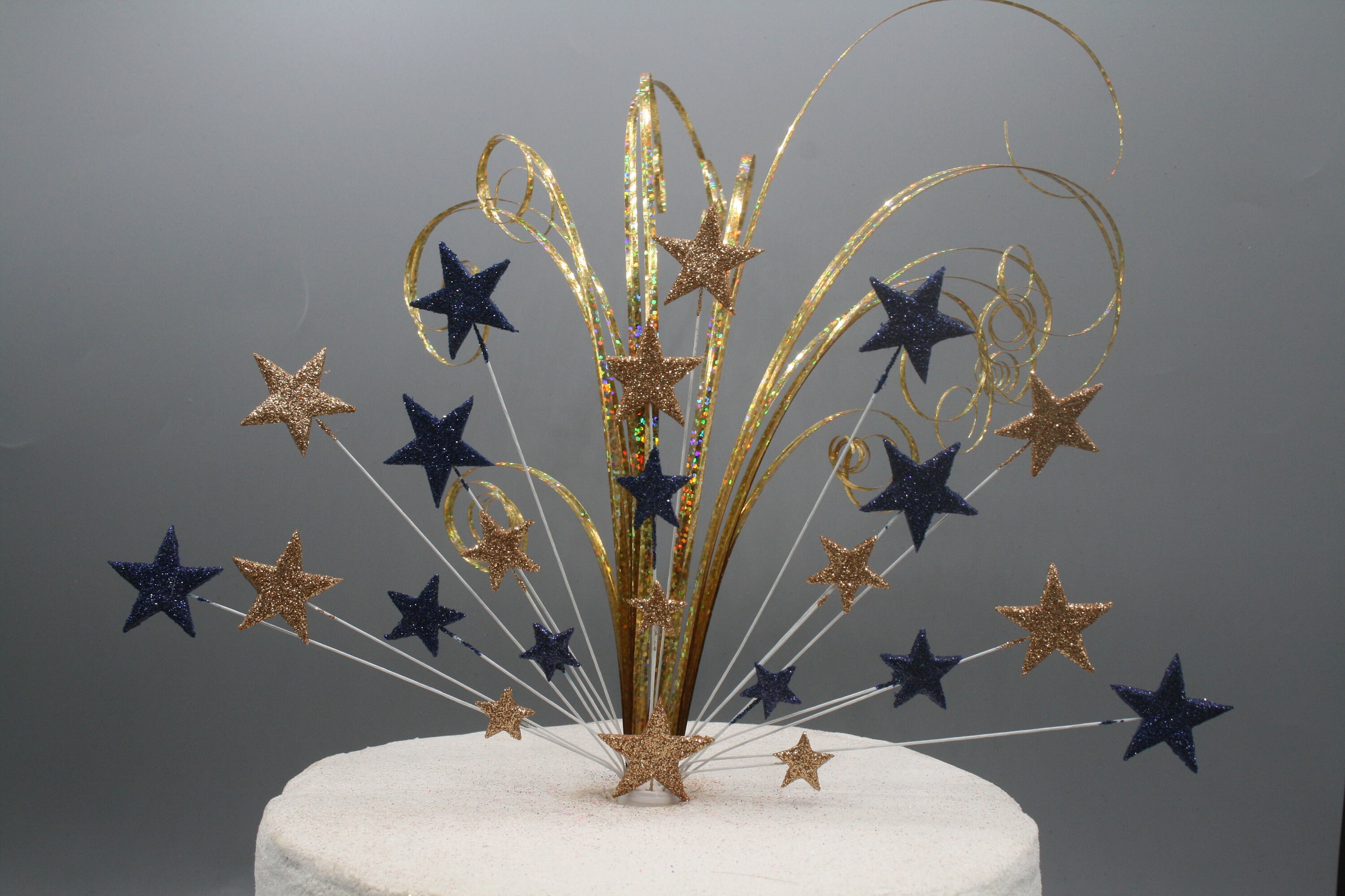 Cake Topper Cake Decoration Cake Spray Stars on Wires Birthday - Etsy