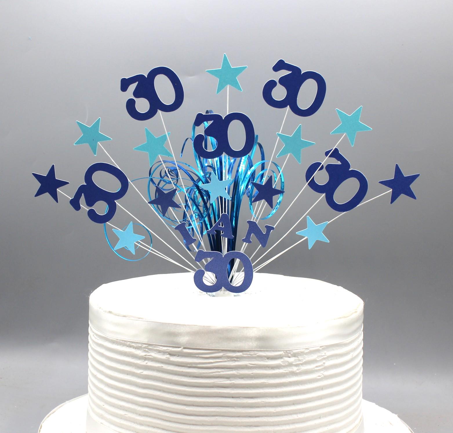 Cake Topper Birthday Party Table Centre Piece 18th 21st 30th 40th 50th ...