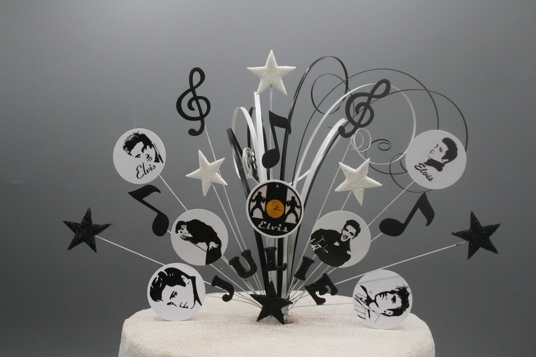Elvis Cake Topper Cake Decoration Cake Spray Birthday Starburst ...