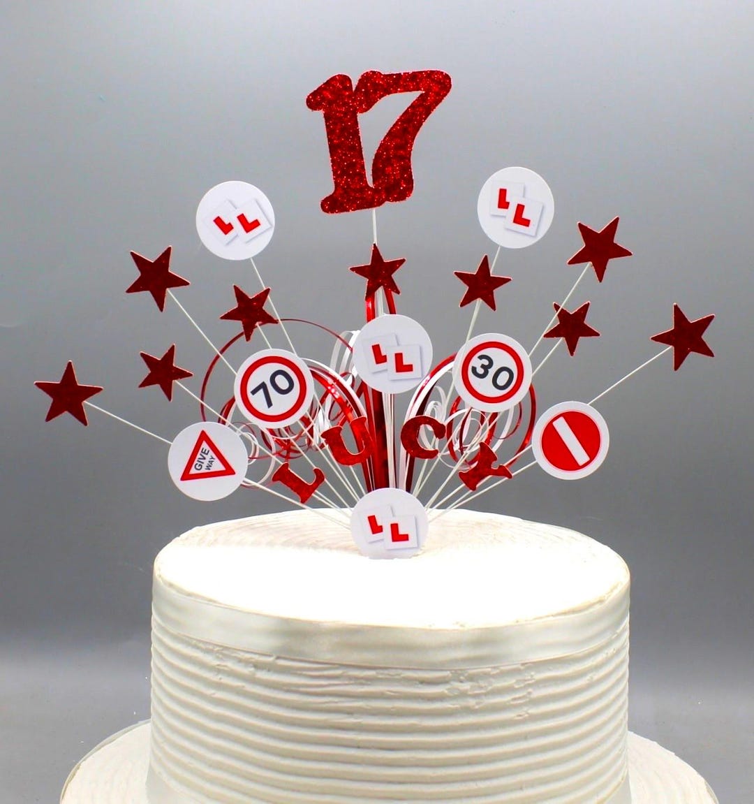 Learner Driver Cake Topper Cake Decoration Cake Spray Birthday ...