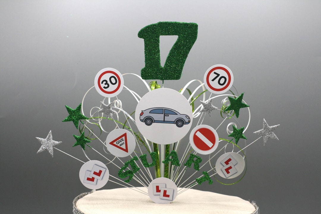 Learner Driver Cake Topper Cake Decoration Cake Spray Birthday ...
