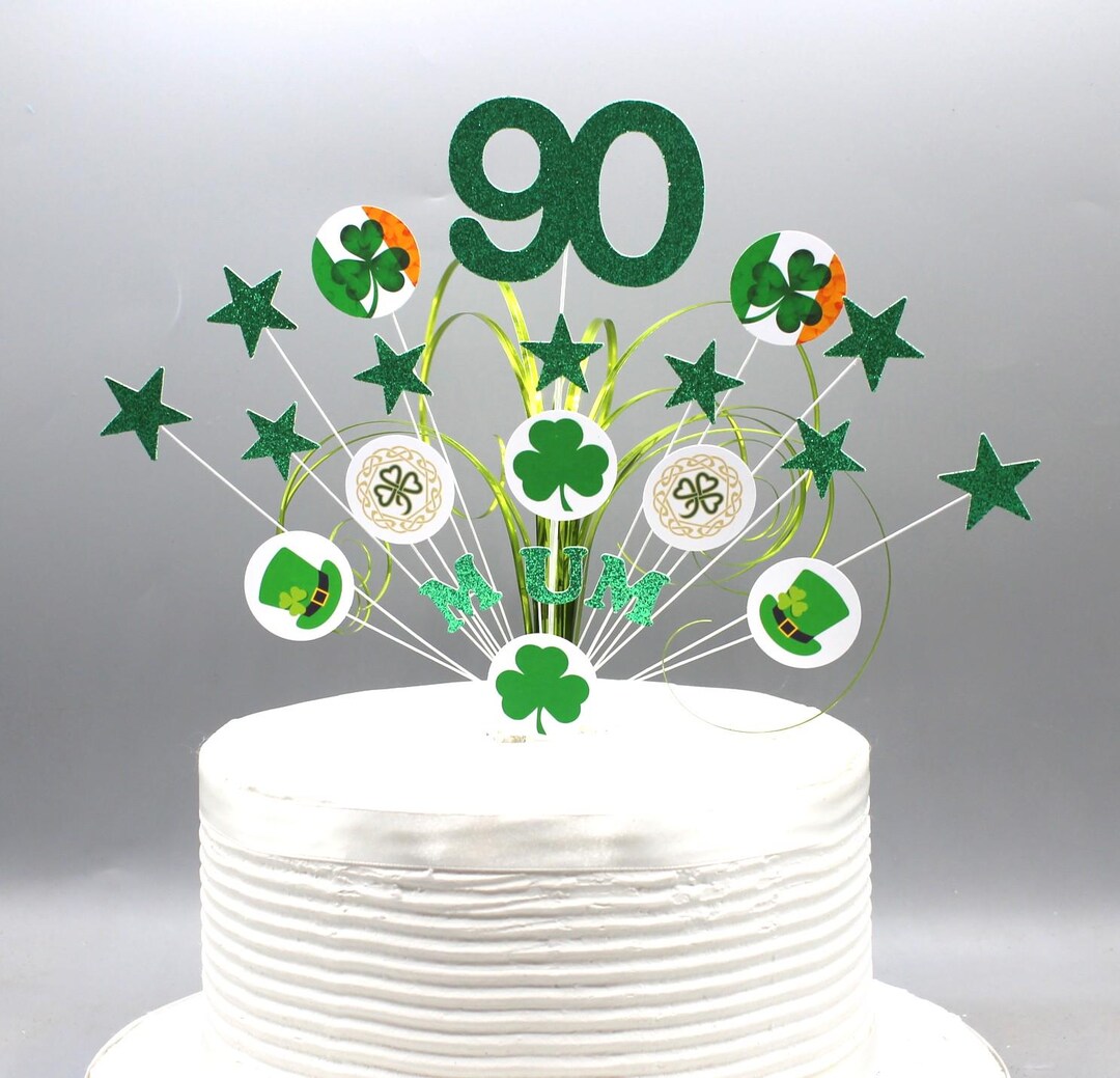Irish Shamrock Cake Topper Cake Decoration Cake Spray Birthday ...