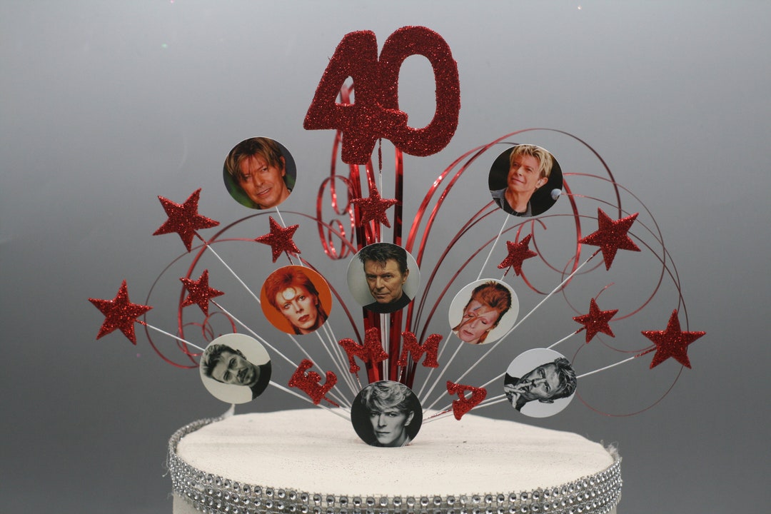 David Bowie Cake Topper Cake Decoration Cake Spray Birthday Starburst ...