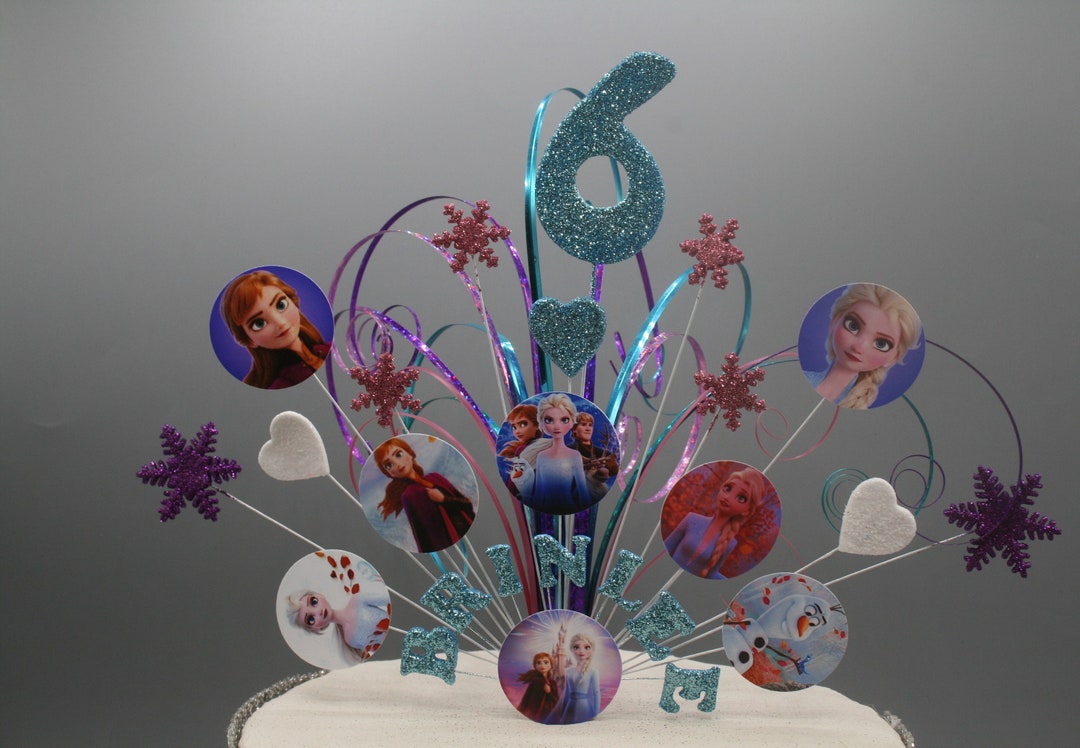 Frozen Elsa Anna Cake Topper Cake Decoration Cake Spray Birthday ...