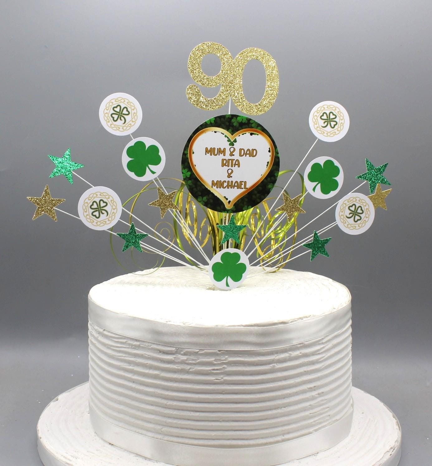 Irish Shamrock Cake Topper Cake Decoration Cake Spray Birthday ...