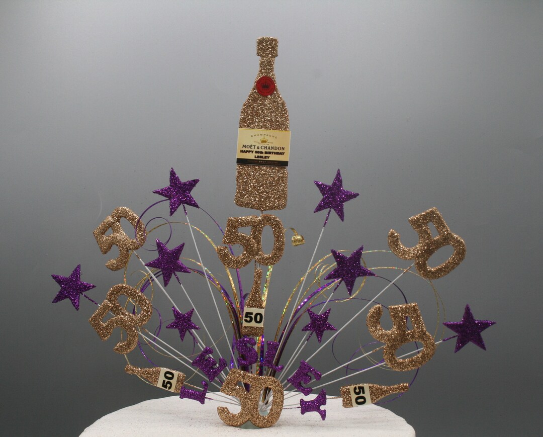 Champagne Cake Topper Cake Decoration Cake Spray Birthday - Etsy