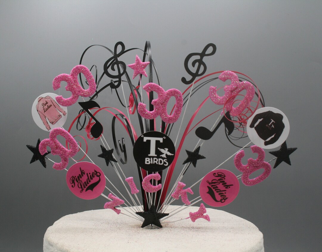 Grease Cake Topper Cake Decoration Cake Spray Birthday Starburst ...