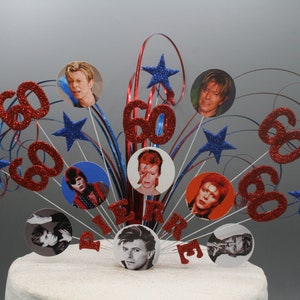 David Bowie Cake Topper Cake Decoration Cake Spray Birthday - Etsy