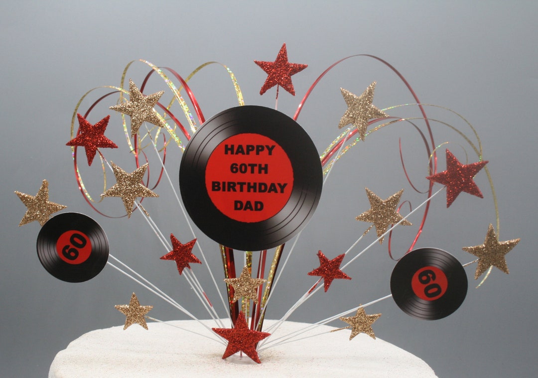 Music Musical Vinyl Cake Topper Cake Decoration Cake Spray Birthday ...