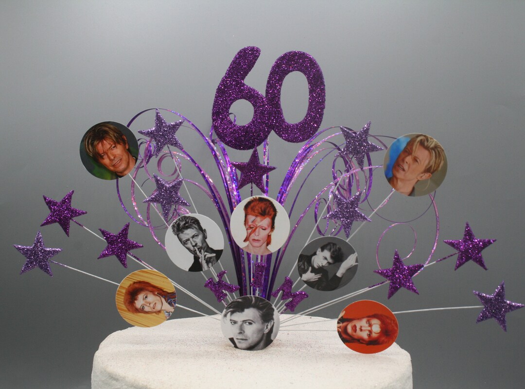 David Bowie Cake Topper Cake Decoration Cake Spray Birthday - Etsy