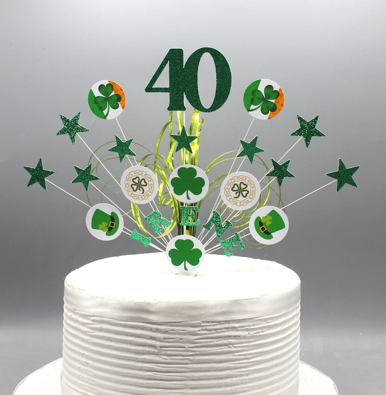 Irish Shamrock Cake Topper Cake Decoration Cake Spray Birthday ...