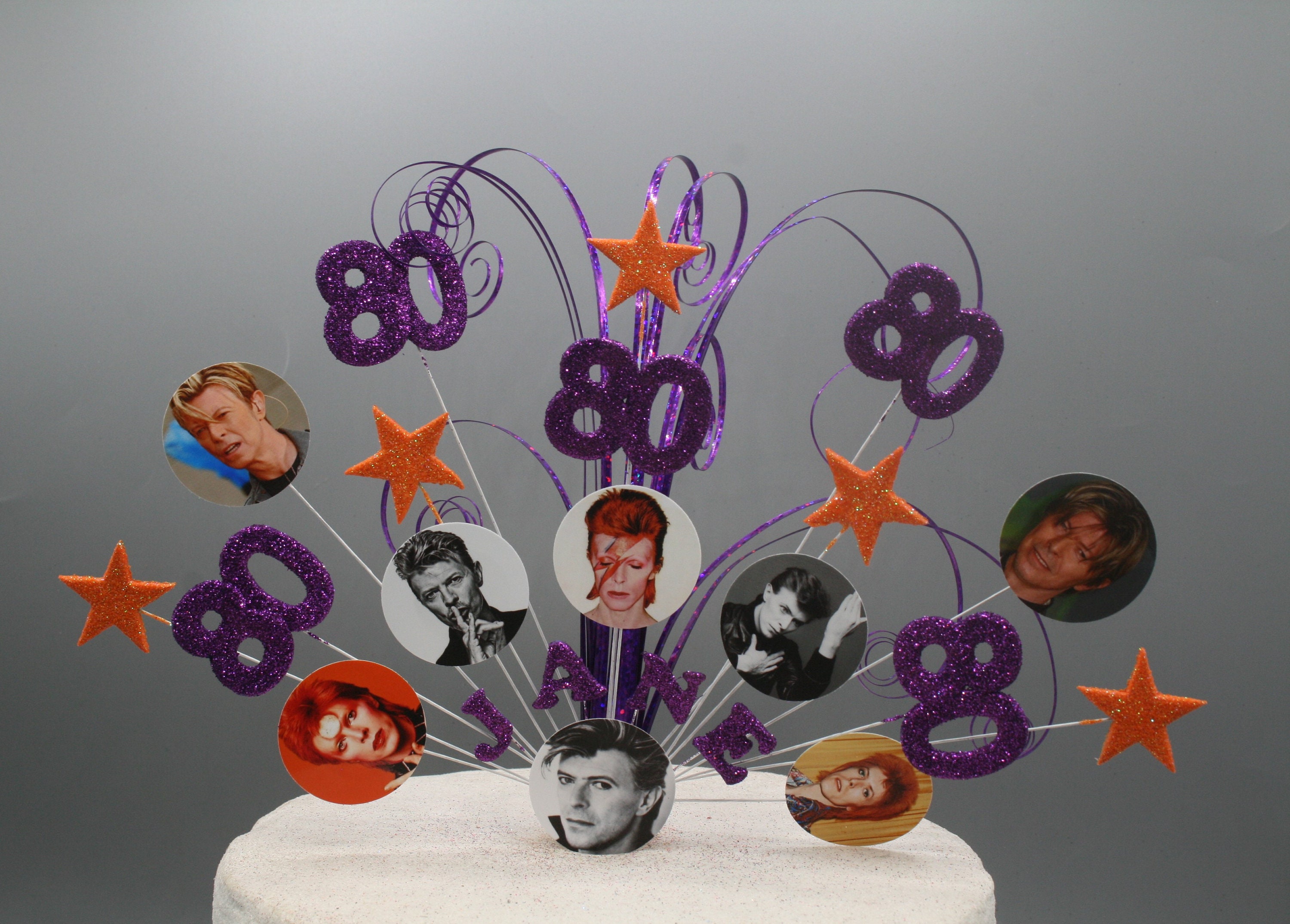 David Bowie Cake Topper Cake Decoration Cake Spray Birthday - Etsy