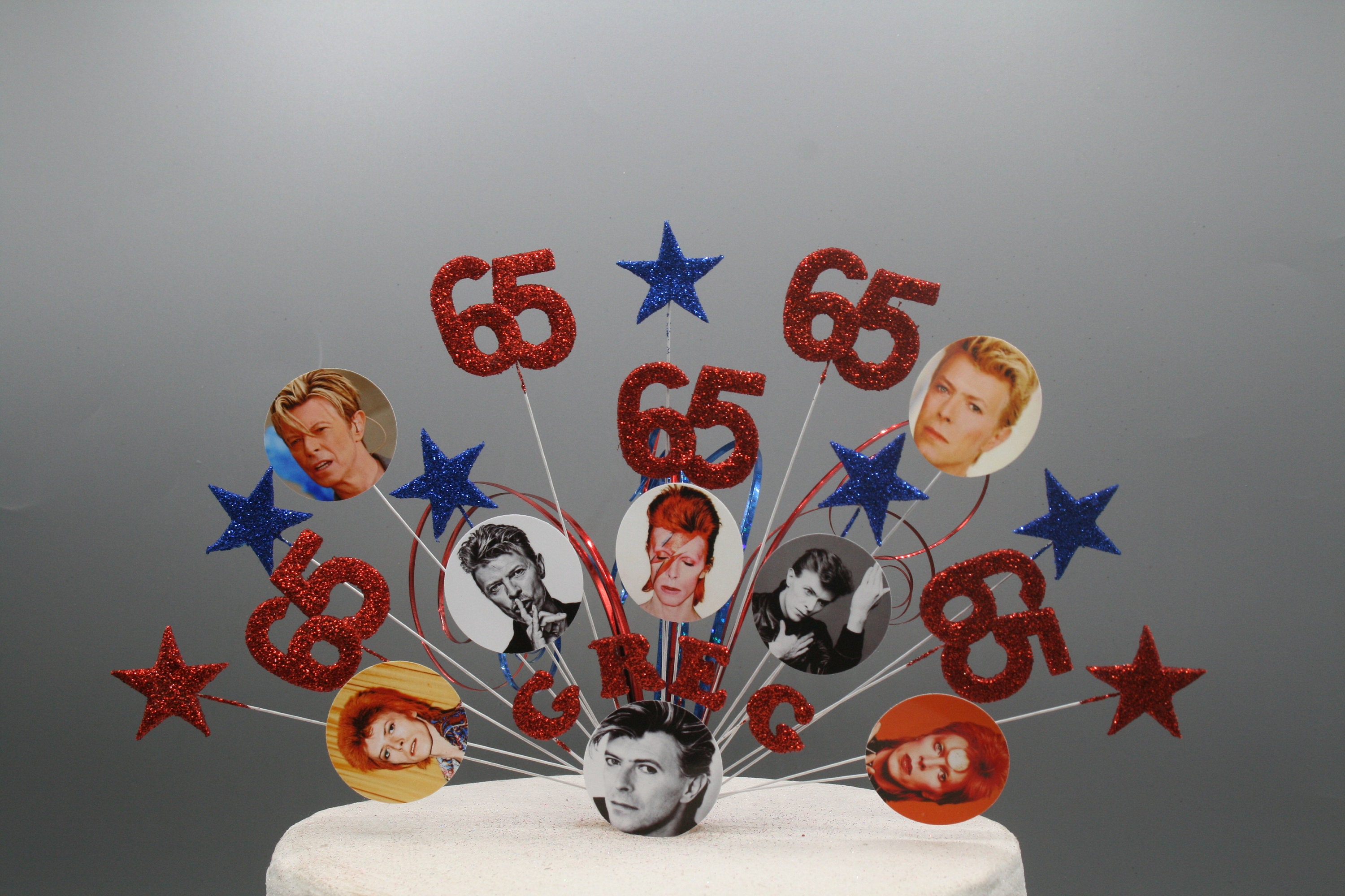David Bowie Cake Topper Cake Decoration Cake Spray Birthday - Etsy