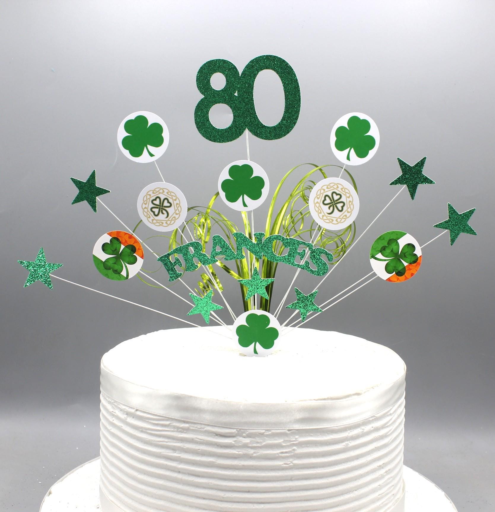 Irish Shamrock Cake Topper Cake Decoration Cake Spray Birthday ...