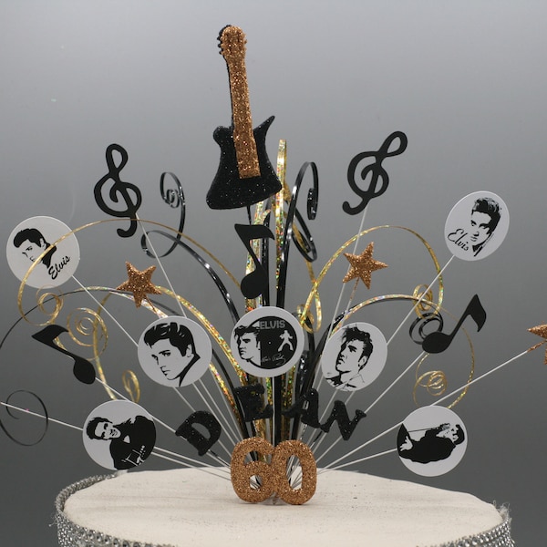 Elvis Cake Topper - Etsy