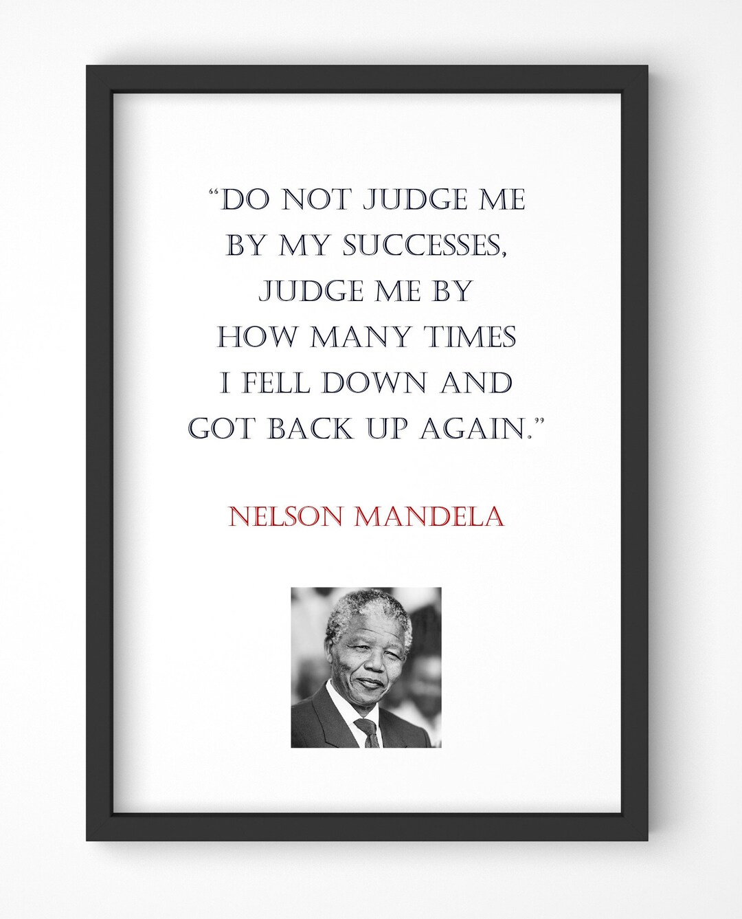 Nelson Mandela Quote, Print, Poster, Gift, Wall Art, Decor ...