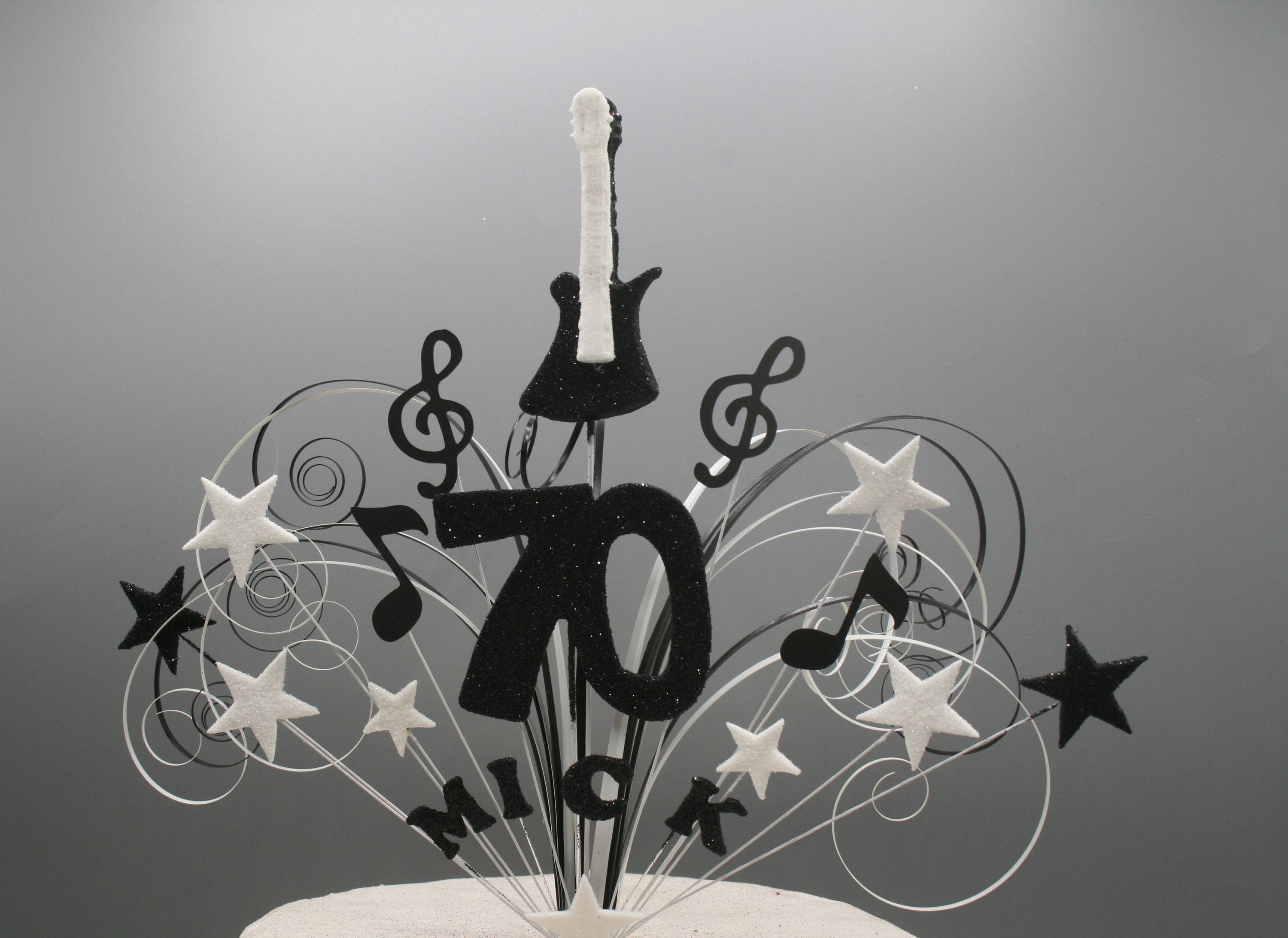 Guitar Musical Cake Topper Cake Decoration Cake Spray Birthday - Etsy