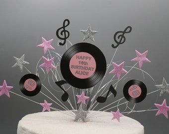 Acrylic Retro Microphone Cake Topper - Etsy