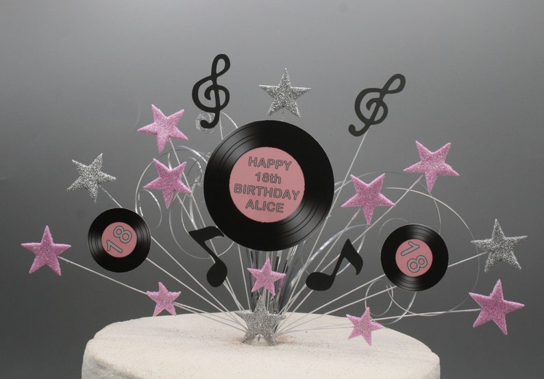 Music Musical Vinyl Cake Topper Cake Decoration Cake Spray - Etsy