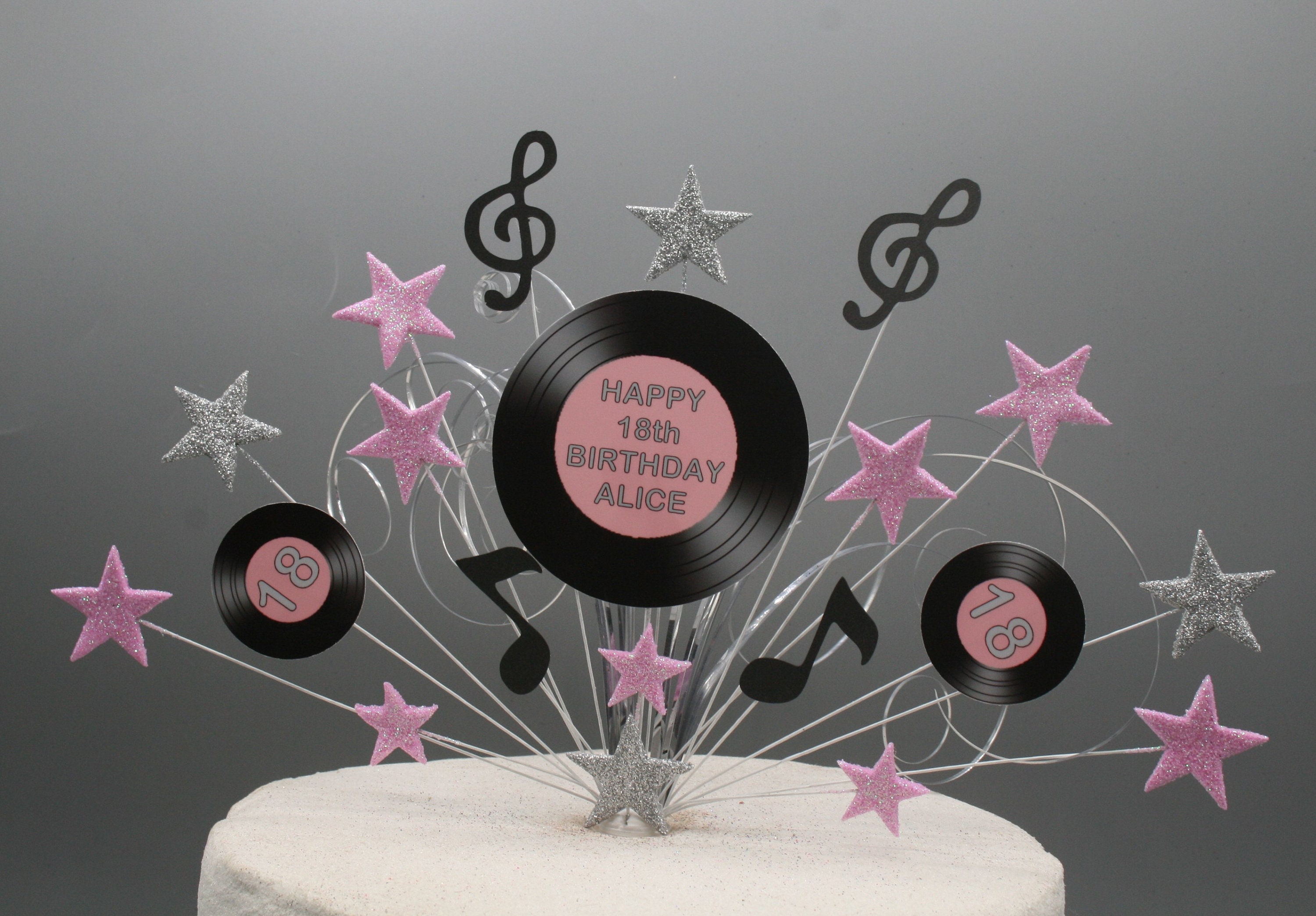 Music Musical Vinyl Cake Topper Cake Decoration Cake Spray - Etsy