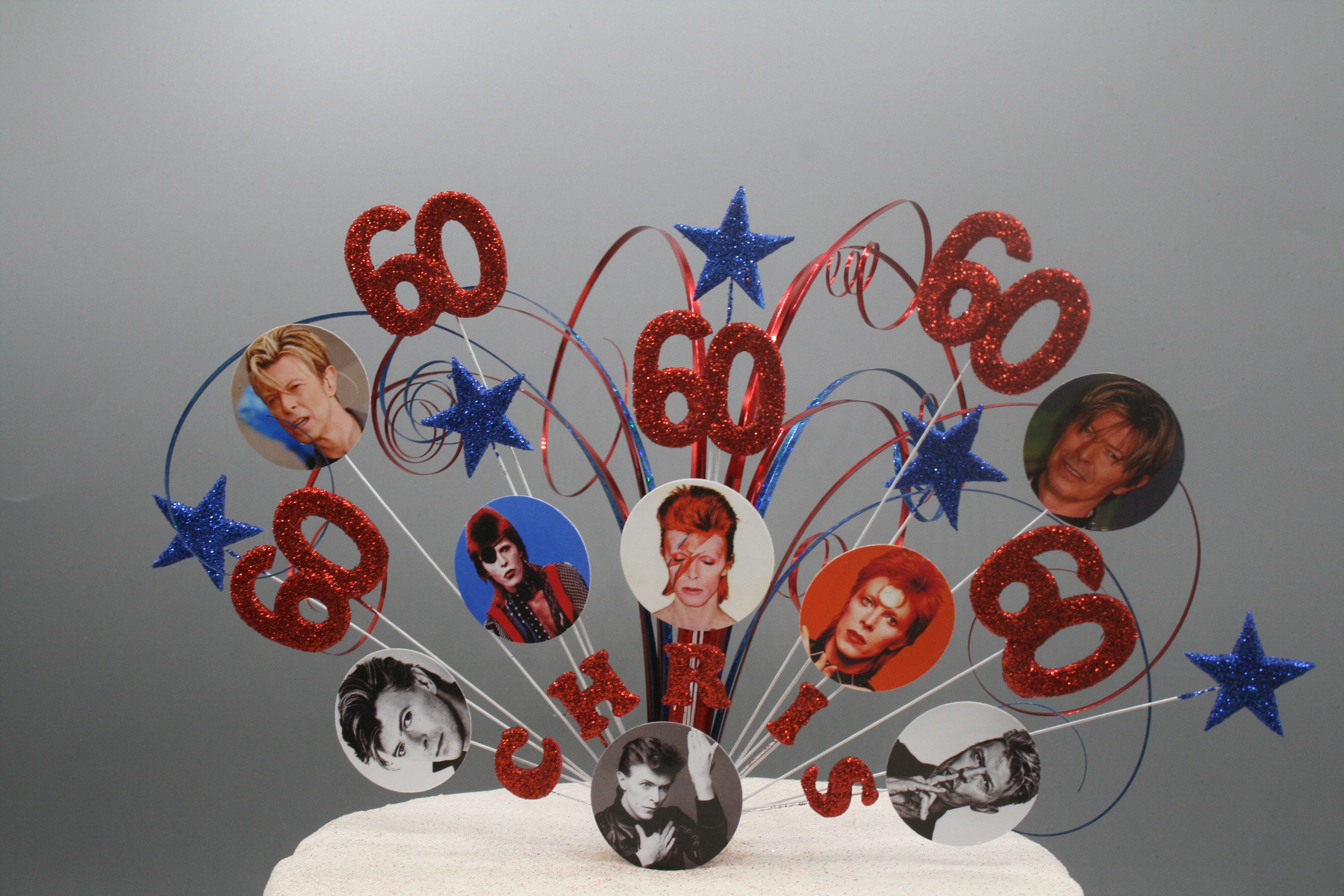 David Bowie Cake Topper Cake Decoration Cake Spray Birthday - Etsy
