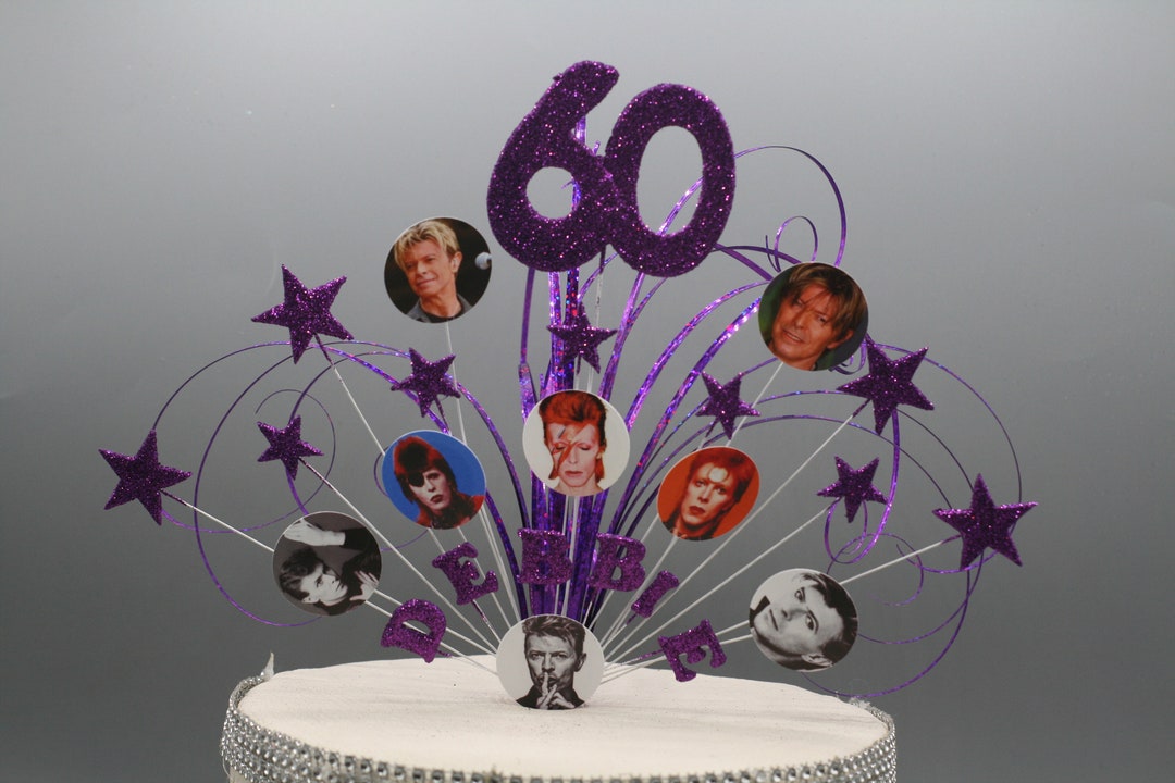 David Bowie Cake Topper Cake Decoration Cake Spray Birthday Starburst ...