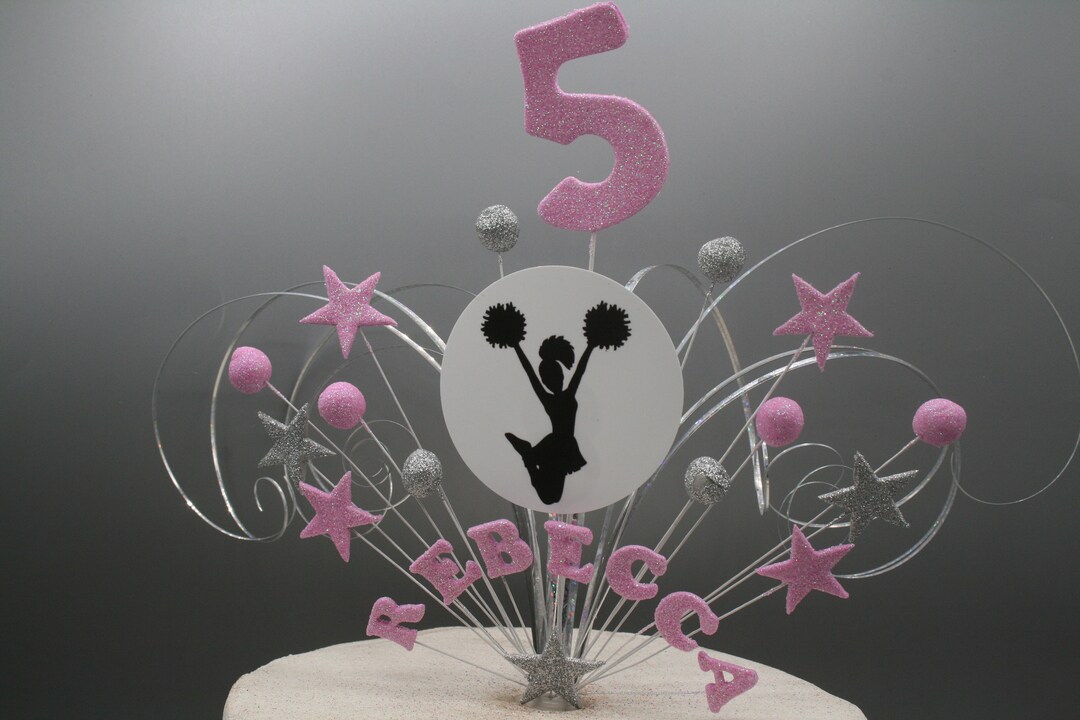 Cheerleader Gymnastics Cake Topper Cake Decoration Cake Spray Birthday ...