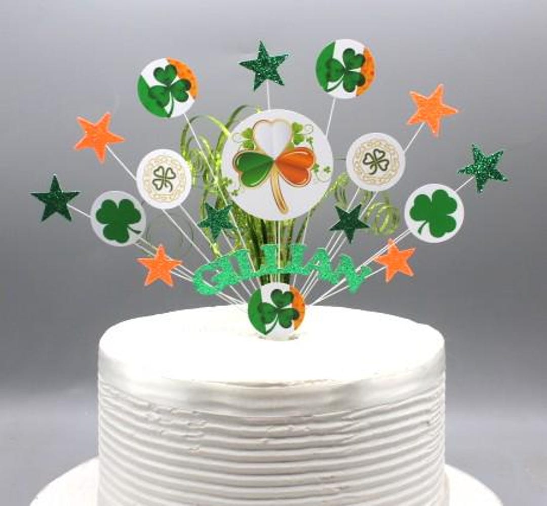 Irish Shamrock Cake Topper Cake Decoration Cake Spray Birthday ...